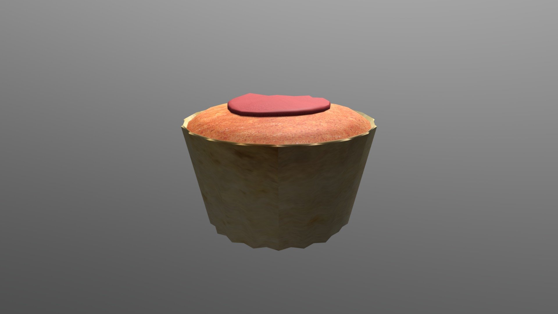 Muffin Red - 3D model by teruaoi [5a057c2] - Sketchfab