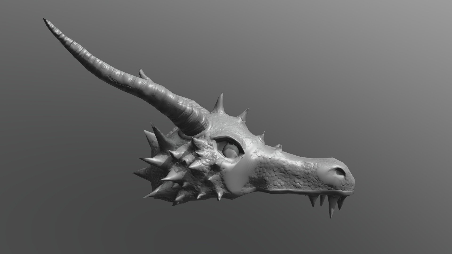 Dragon Head Lowpoly - 3D model by hasentraene [5a066f8] - Sketchfab