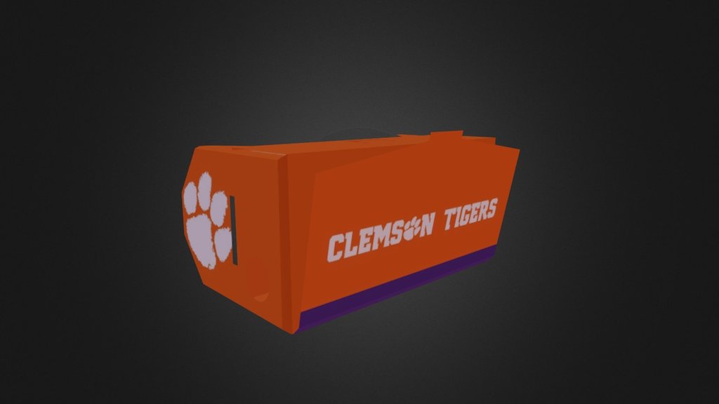 Viarbox with Clemson Tigers design - 3D model by VIAR [5a0b2cb] - Sketchfab