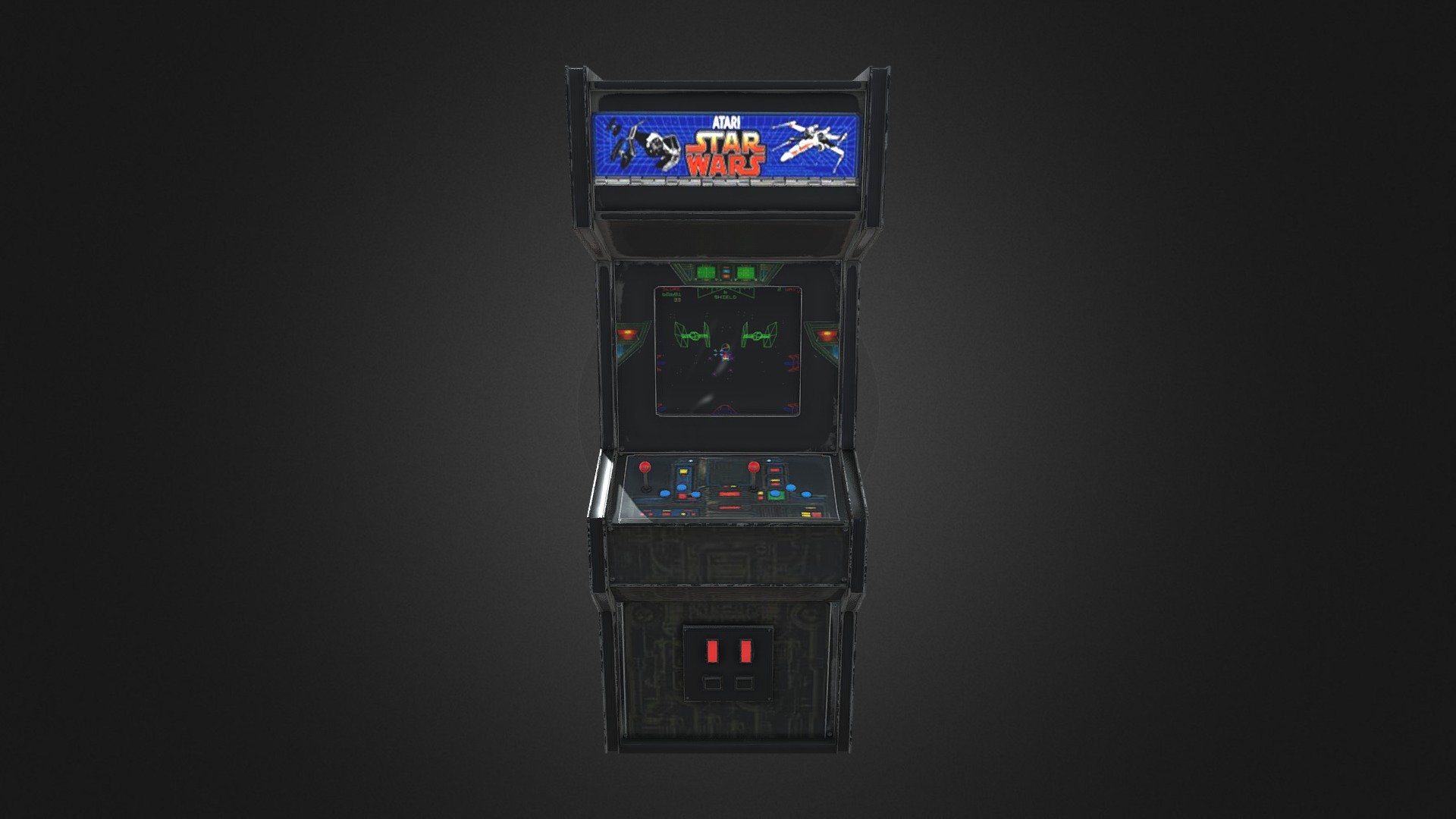 1980 arcade machine (Star wars) - 3D model by Michael_Downing [5a0bd2a ...