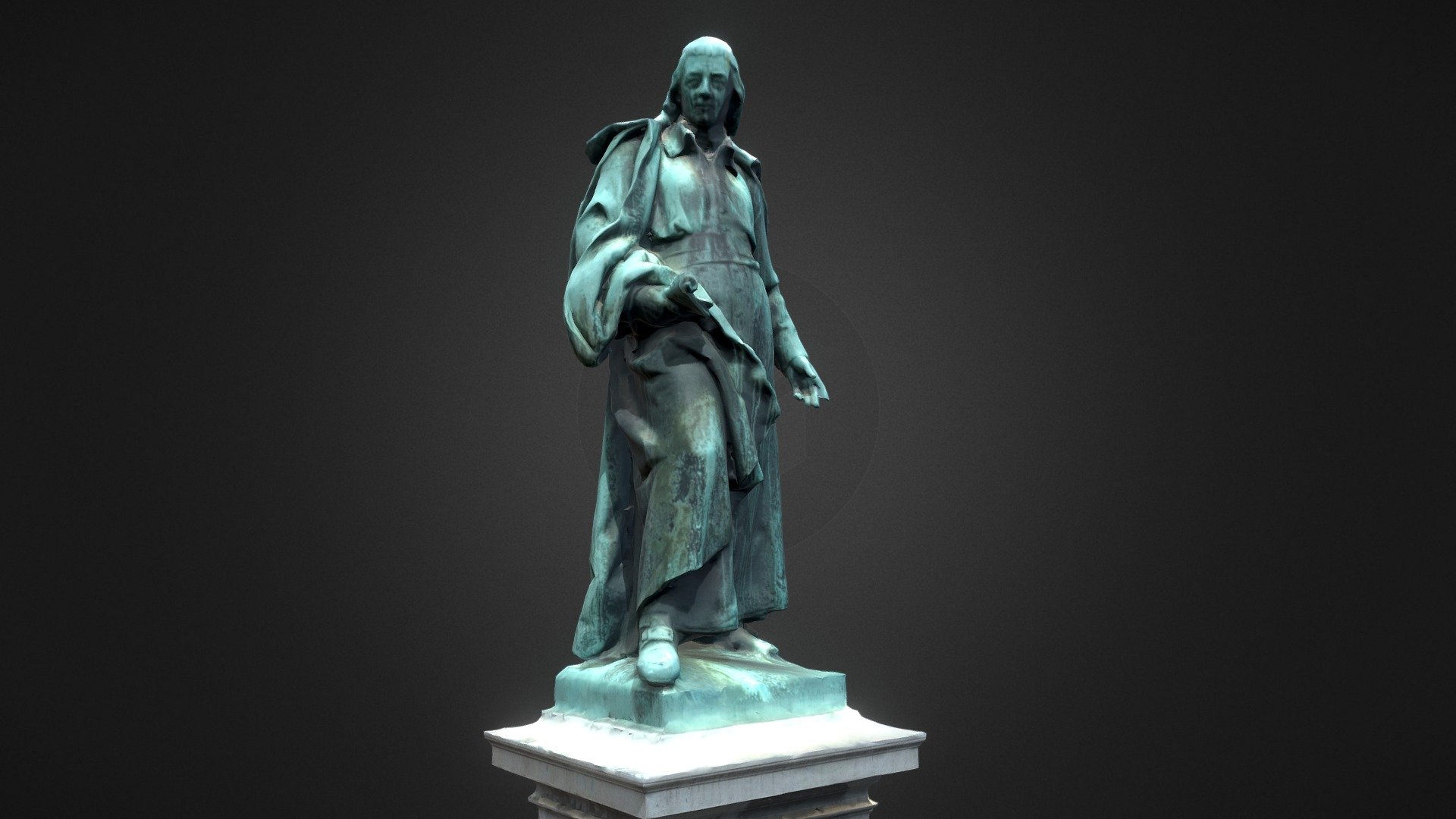 Statue Of Valentin Vodnik - Ljubljana - 3D model by TadejAnclin ...