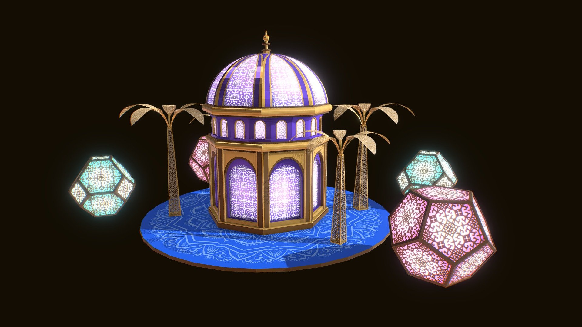 Moslem Booth_2 - Buy Royalty Free 3D model by JD (@jond.hendri ...