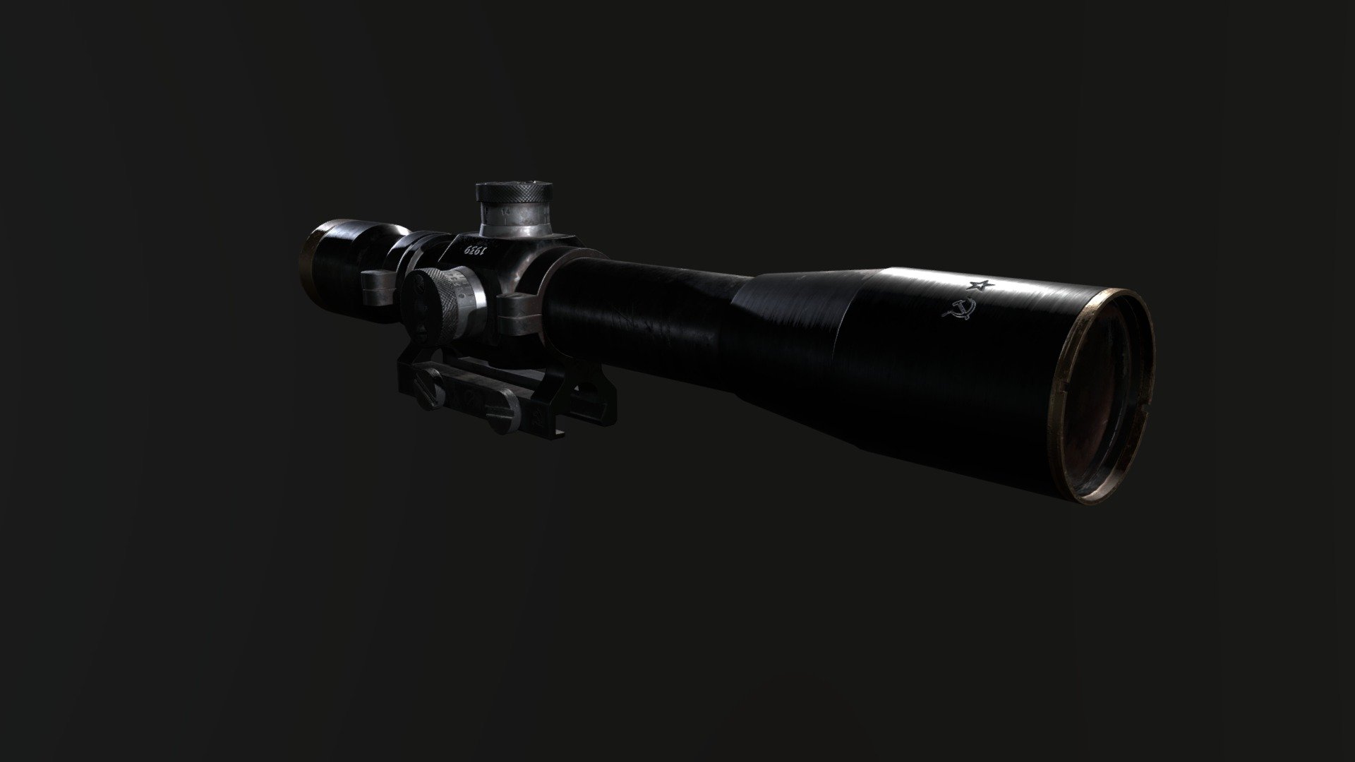 Mosin Nagant PEM scope w/ Smirnskiy top mount - 3D model by LesserPanda ...