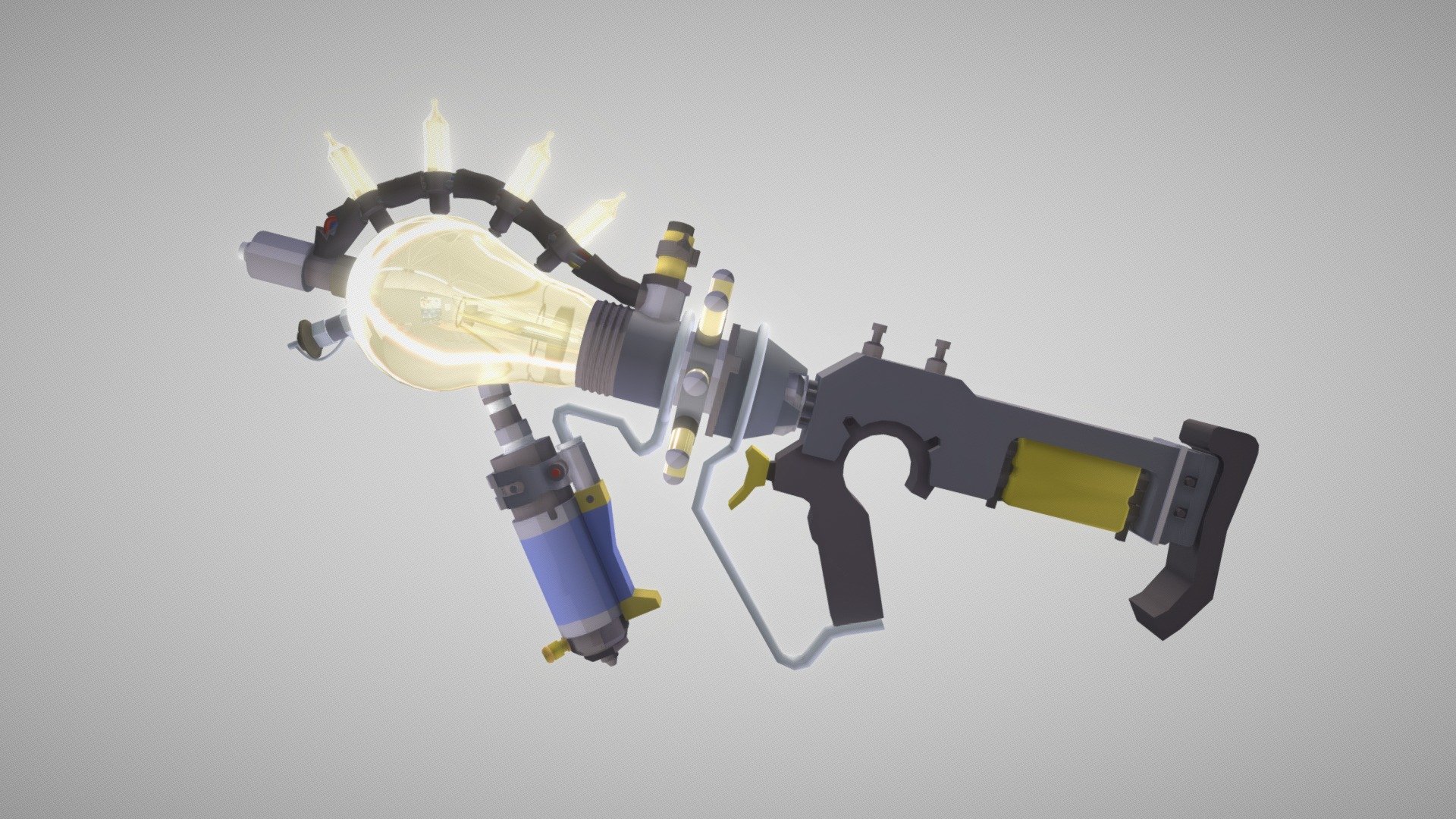 Electric weapon/ Draft - 3D model by 11SpaceMonkey11 [5a11d00] - Sketchfab