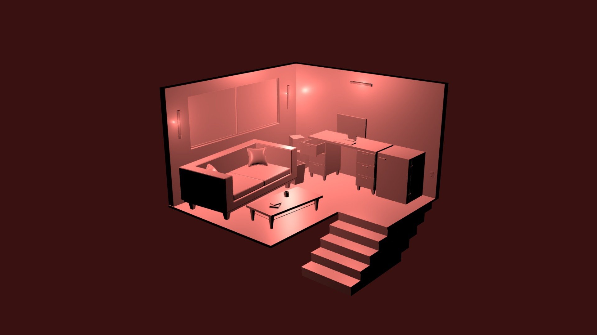 Modelado Cuarto 3D - 3D model by its_erickmoreno [5a11d11] - Sketchfab