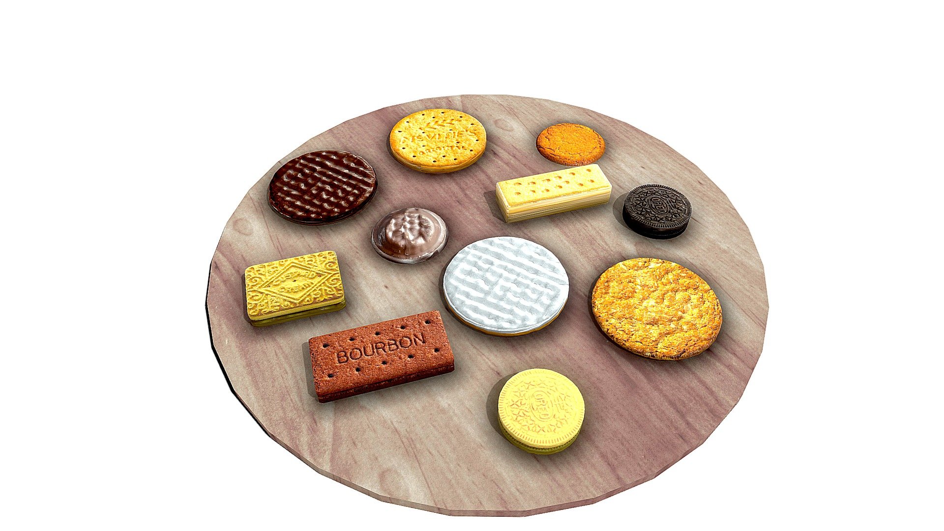 Biscuits Selection - Download Free 3D model by rhcreations [5a13519 ...