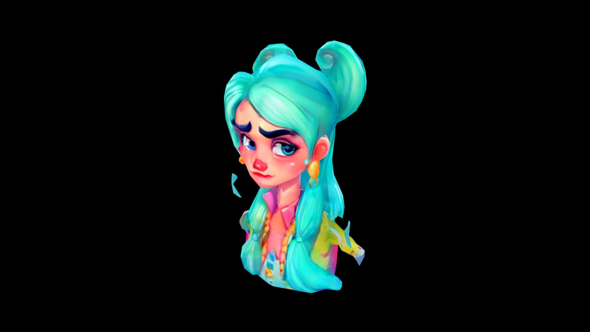 "Aqua Art The Enchanting Cheek Hairstyle of Mage - Download Free 3D ...