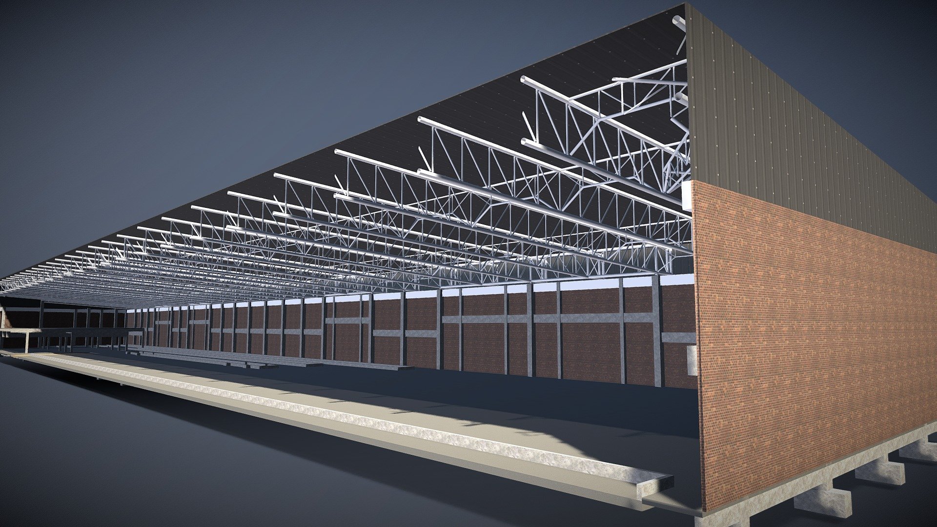 Factory in section cut 24i02 - Buy Royalty Free 3D model by Jinda ...