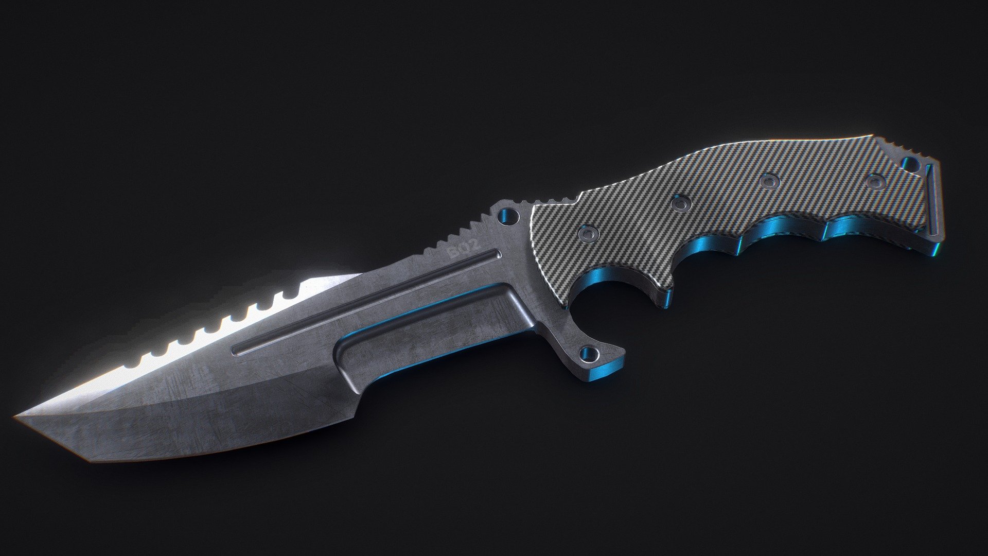 BO2 Tactical Knife - Buy Royalty Free 3D model by re1monsen [5a17383 ...