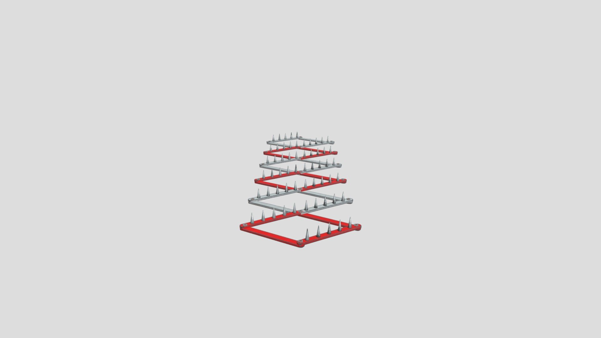 Portable Spike Barrier - Download Free 3D model by vscerkez [5a1a0fd ...