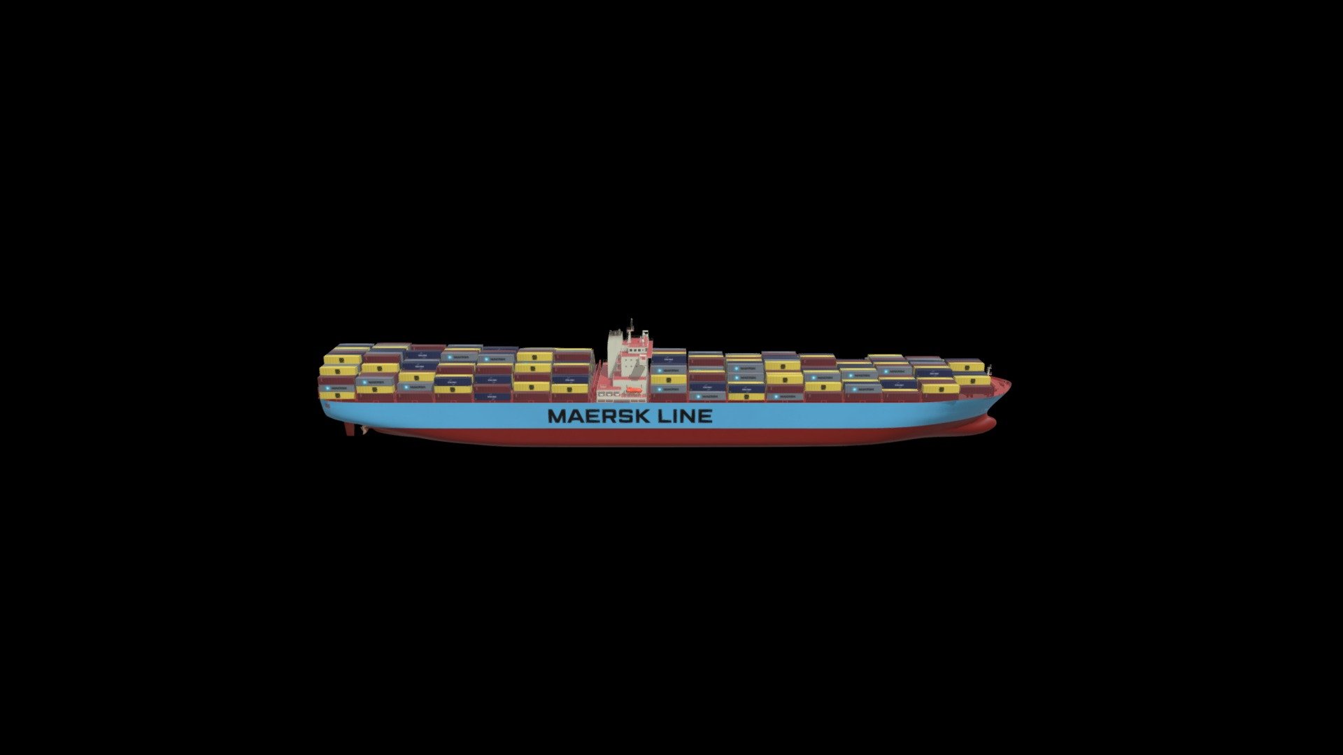 maersk_container_ship - Download Free 3D model by Ark Studios Media ...