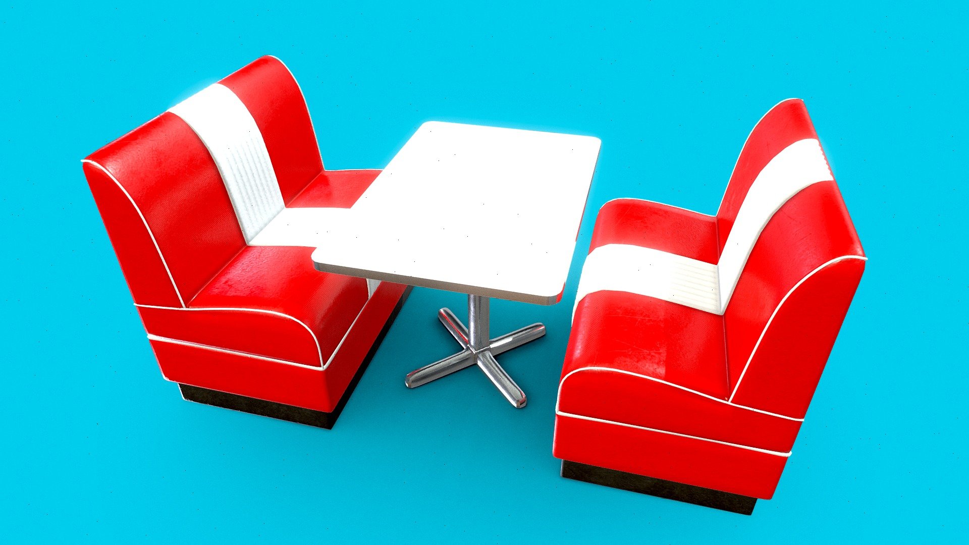 booth chair retro - Buy Royalty Free 3D model by gianraga1 [5a1c249 ...
