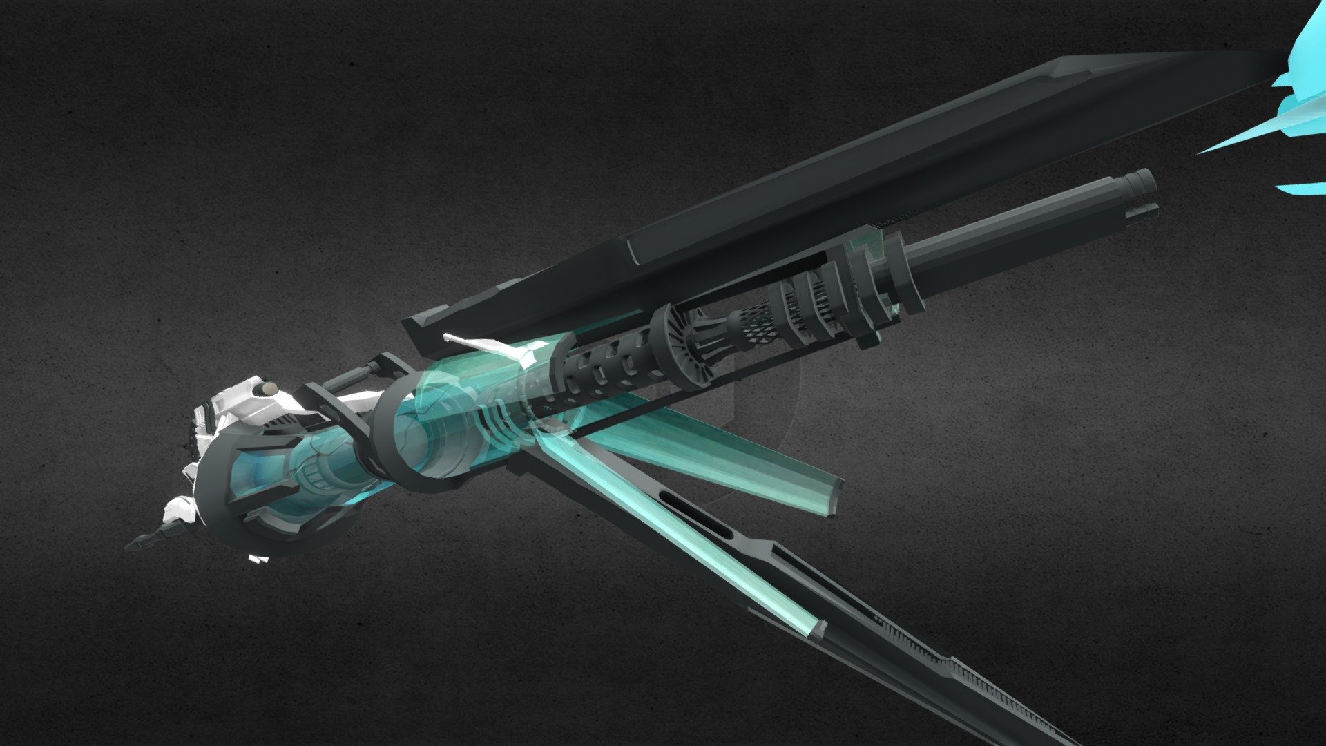 //Gunlance - 3D model by ObsidianDawn (@Obsidian_dawn) [5a1dfde ...