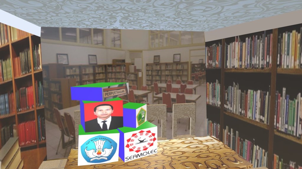 Ruang Baca Siswa Perpustakaan (Library) - 3D model by Seno_3D_SATAP2 ...
