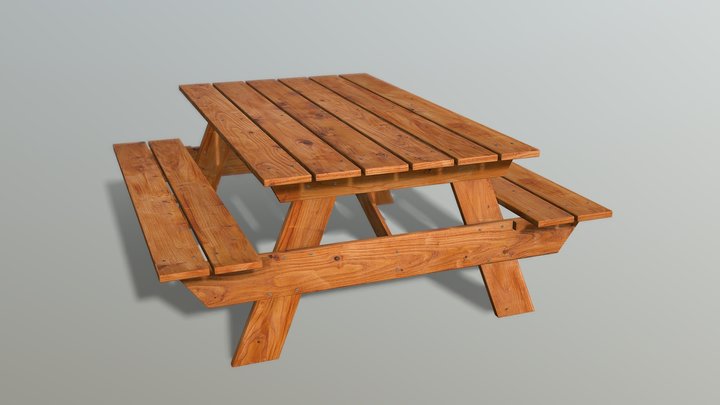 Picknicktable 3D models - Sketchfab