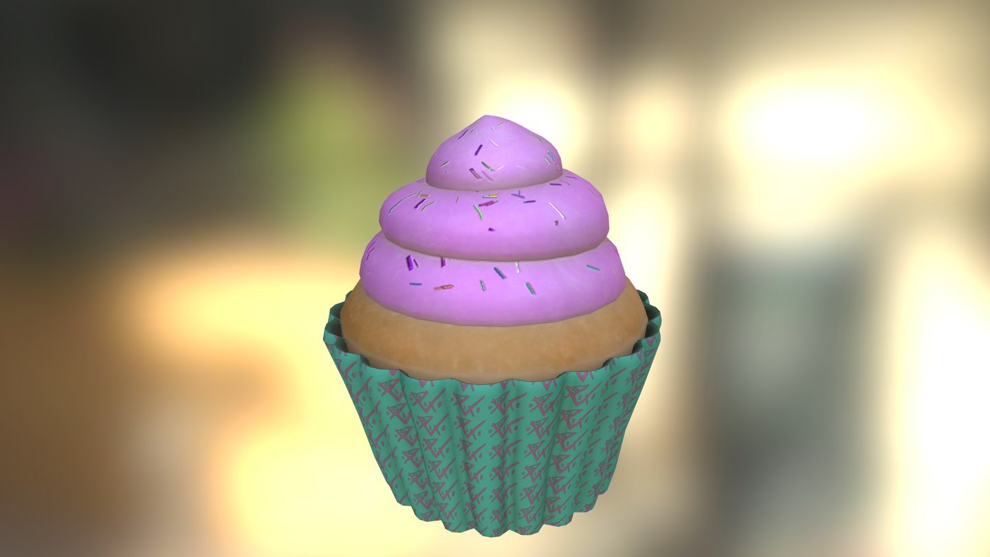 Cupcake - 3D model by brimism [5a1fdff] - Sketchfab
