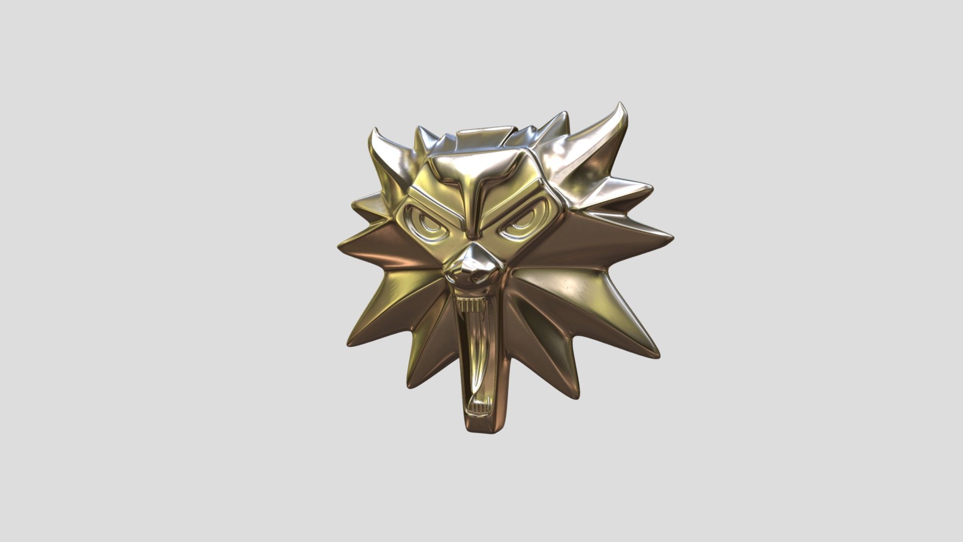 The witcher's medallion - 3D model by rrita [5a20084] - Sketchfab