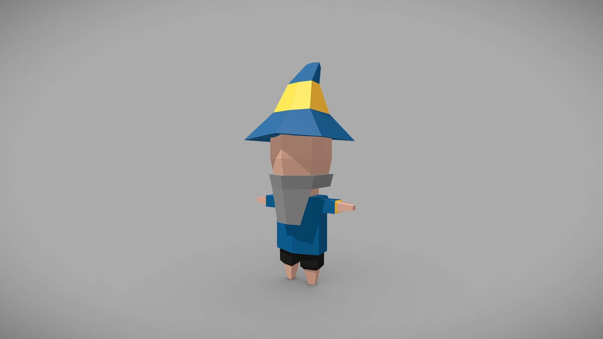 Low Poly Wizard - Download Free 3D model by Itay Ron (@itayron10) [5a21c8a] - Sketchfab