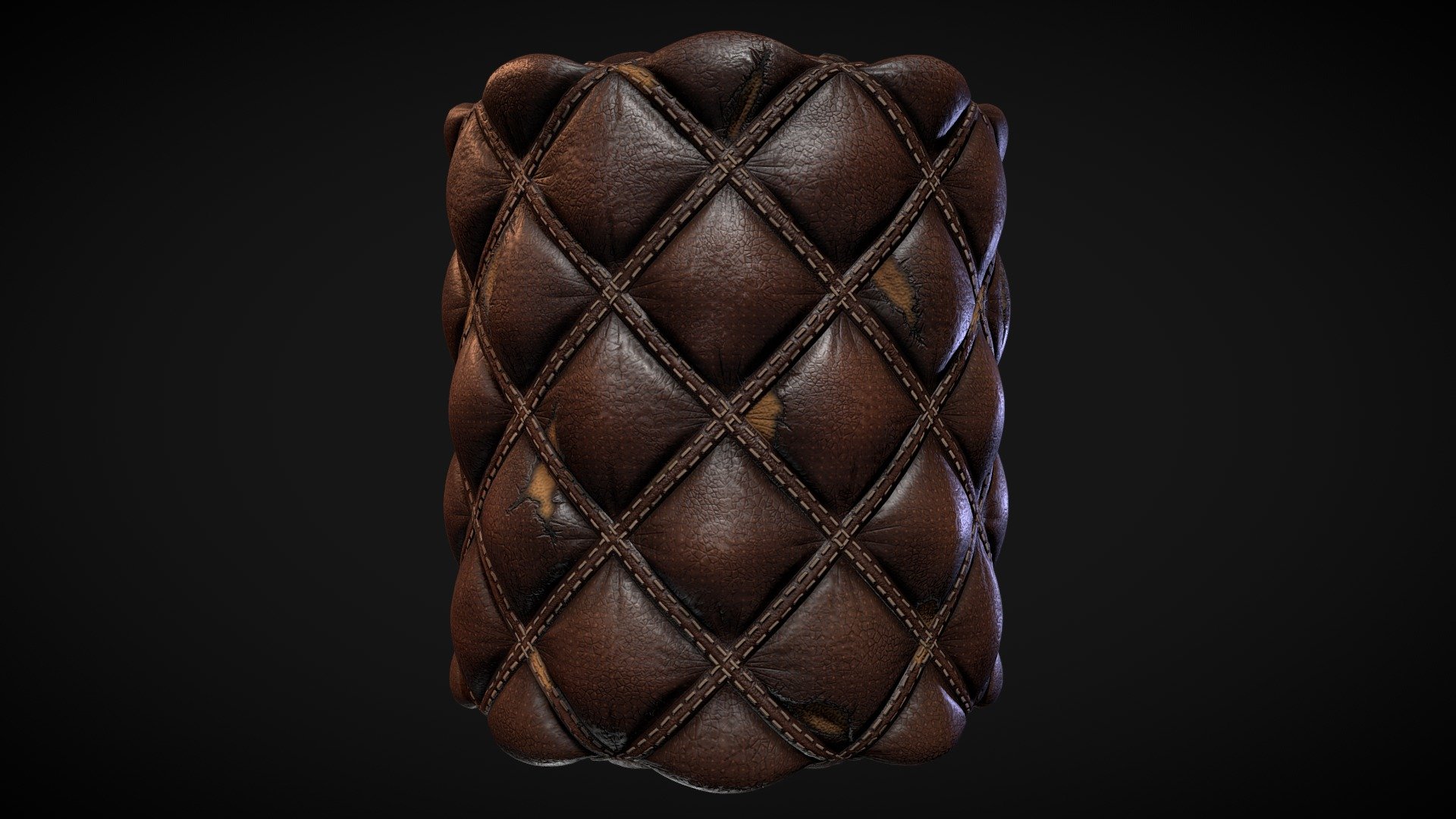 Padded Leather Diamond Material - Buy Royalty Free 3D model by ...