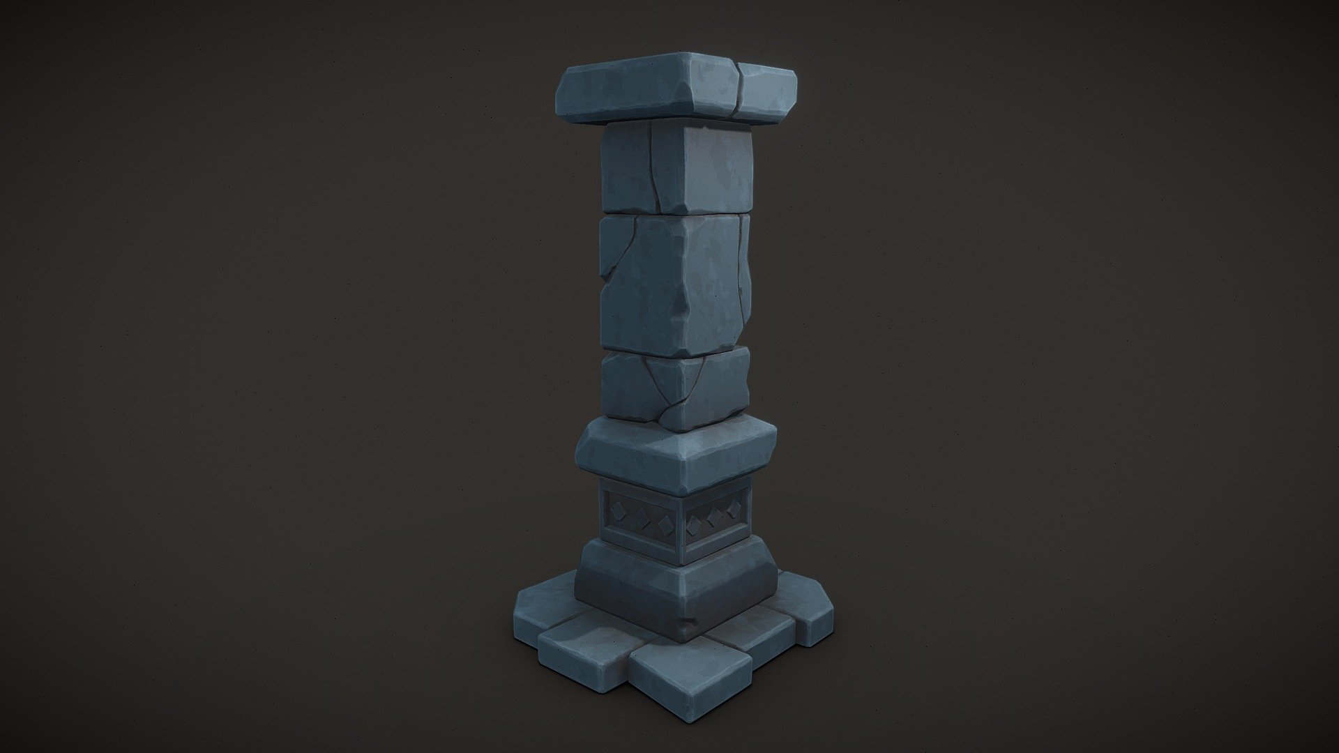 Stylized column - 3D model by BaironBlaze [5a22904] - Sketchfab
