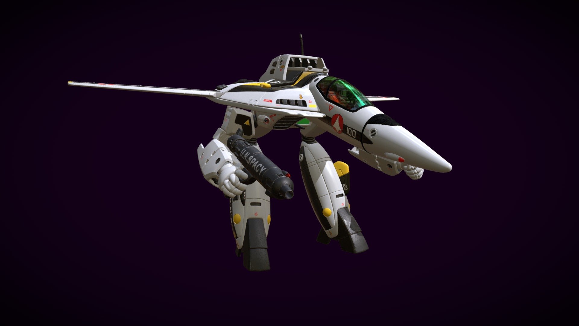 Robotech VF-J1 Valkyrie - 3D model by Kasap_jr [5a24cd5] - Sketchfab