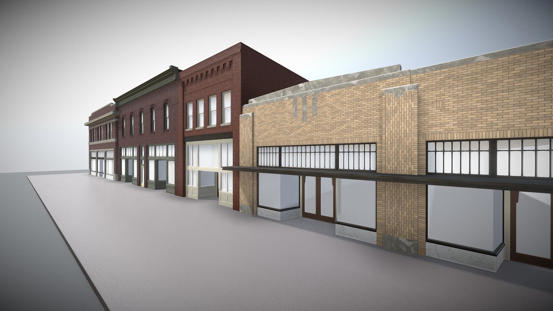 Downtown Block - 3D model by Tyler BCL Arch (@gillium2236) [5a26522 ...