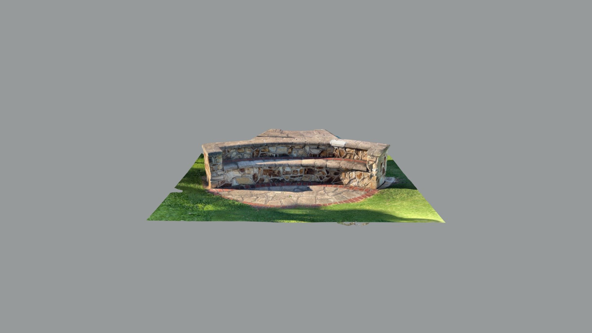 Stone Seat in a Park - Download Free 3D model by Michael Douglass ...