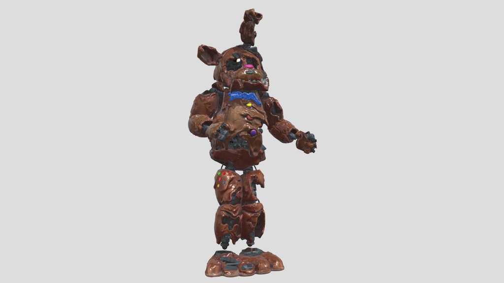 Melted Chocolate Bonnie but Bare Endo animations - A 3D model ...