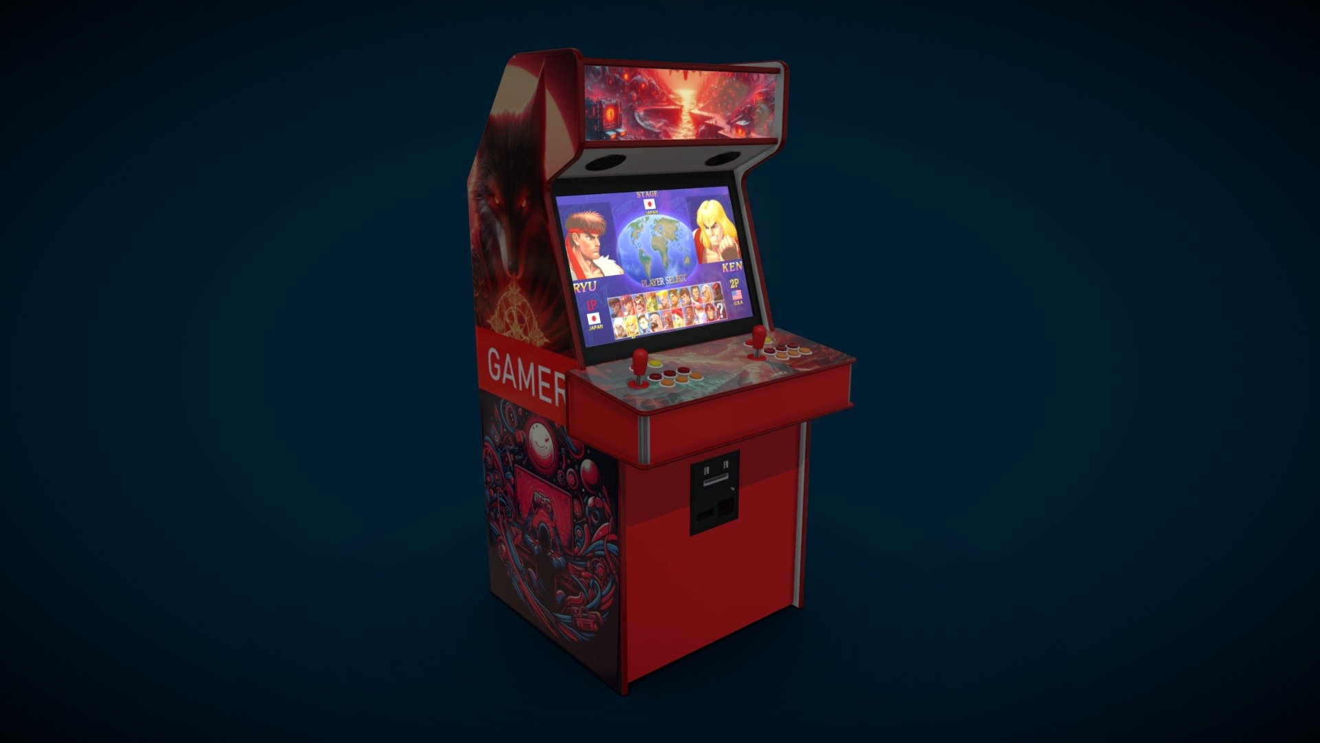 Arcade Retro Games - Buy Royalty Free 3D model by DD3D ...