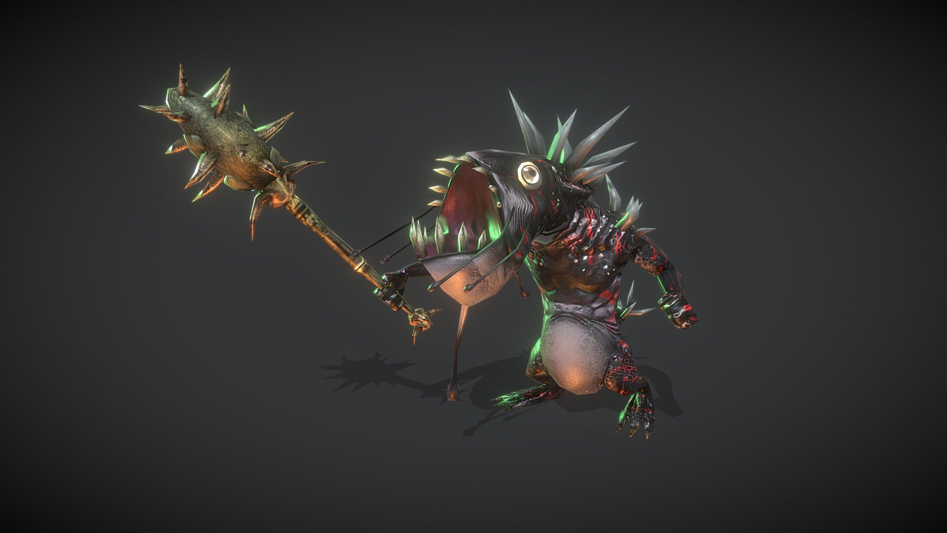 Deep One B - 3D model by Tokiyoshi Takaya (@takayatokiyoshi) [5a288b6 ...