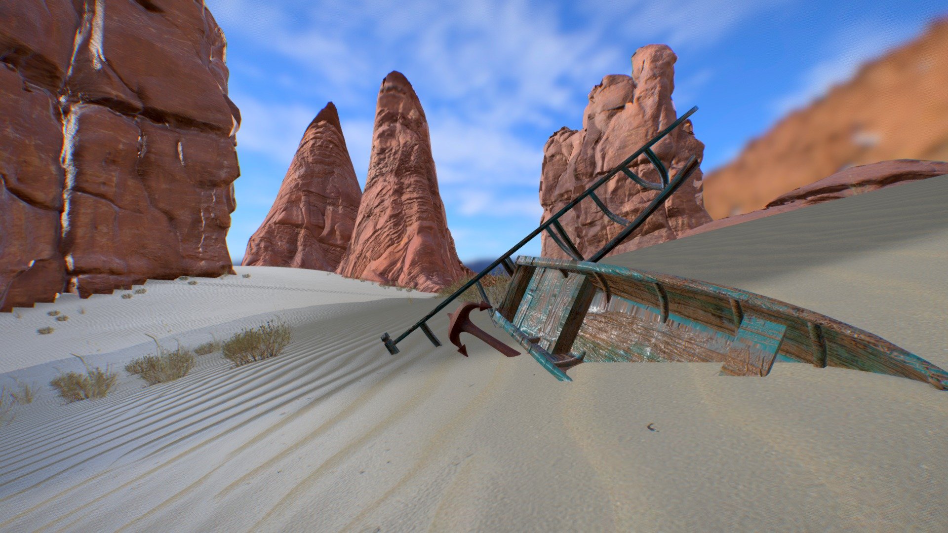 Desertification of white lands - 3D model by Said.Tebbal [5a29fc7 ...