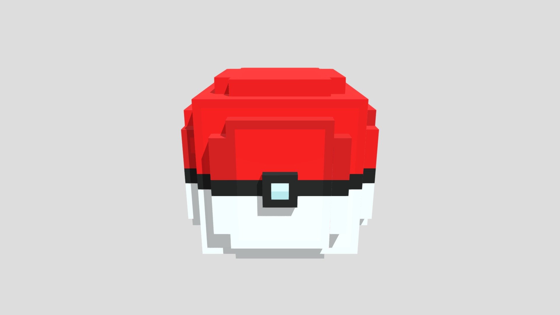 How To Make A 3d Pokeball In Minecraft