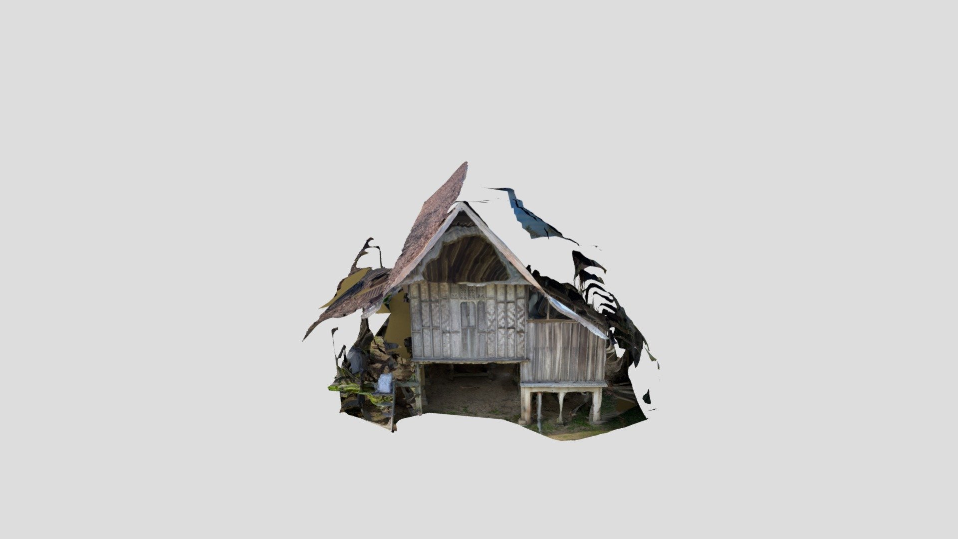 Traditional Malay House - Download Free 3D model by sebastian.yeow ...