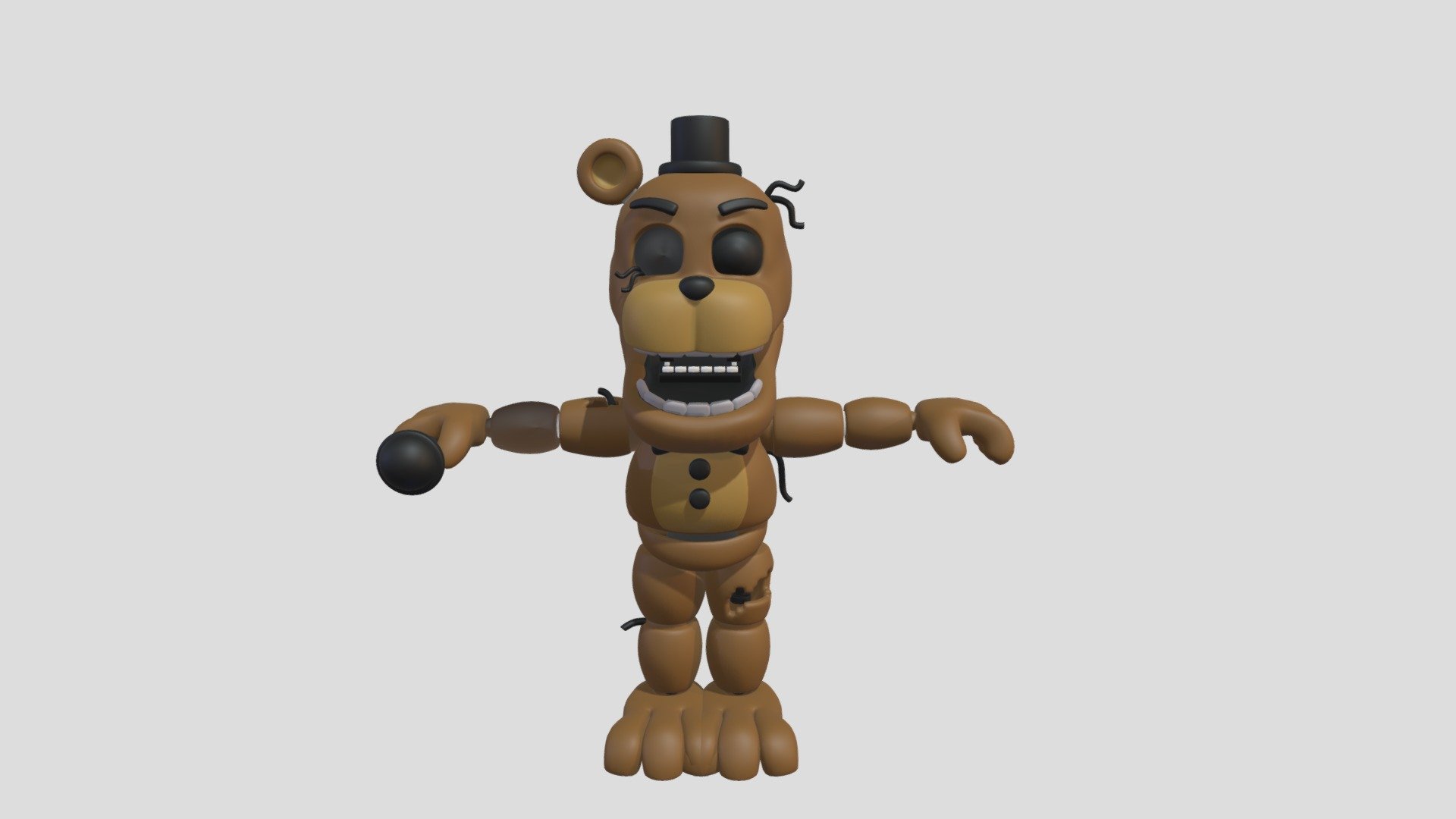 Adventure Withered Golden Freddy - Download Free 3D model by ...