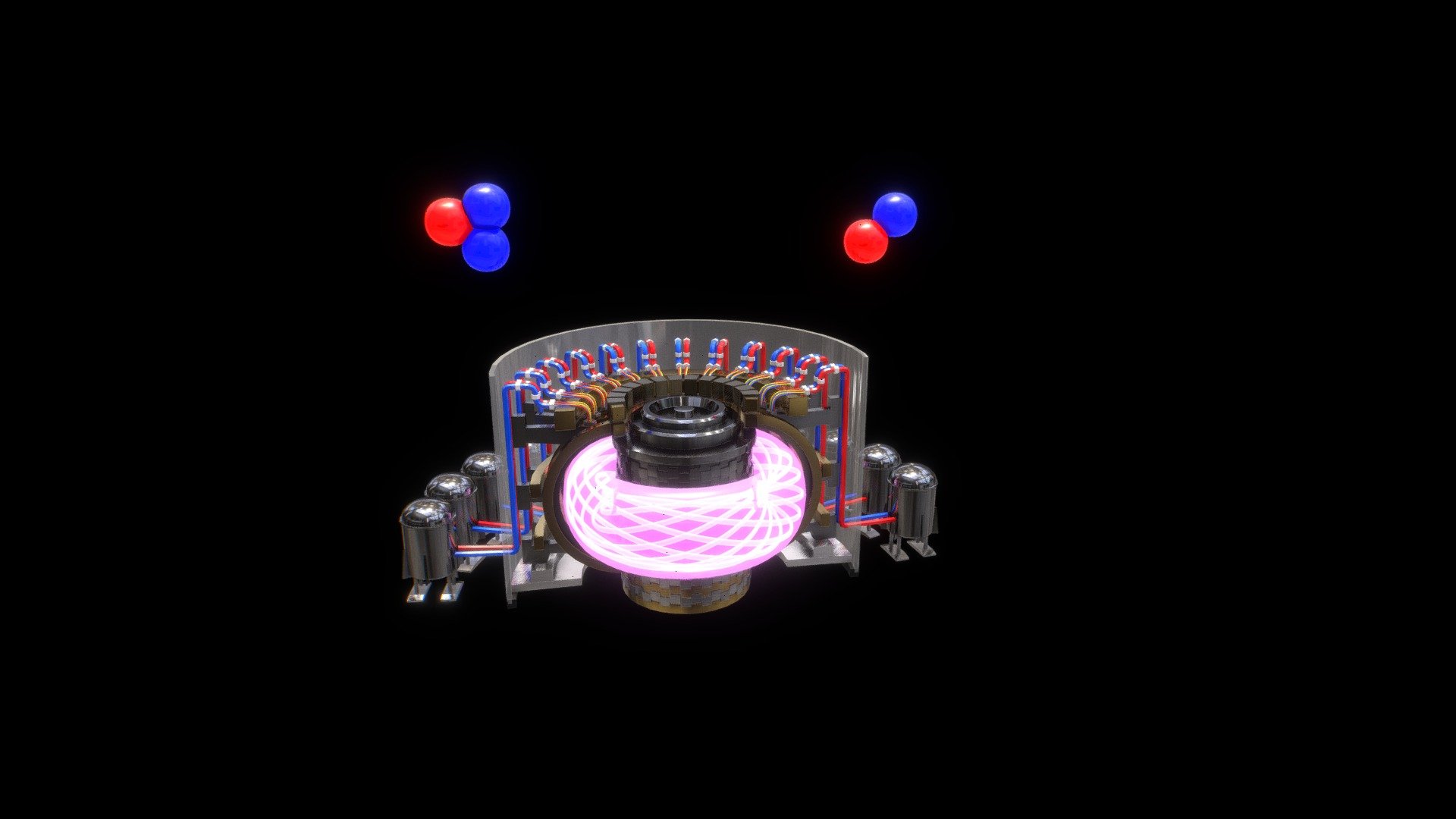 Tokamak Nuclear Fusion_Animation_ - Buy Royalty Free 3D model by ...