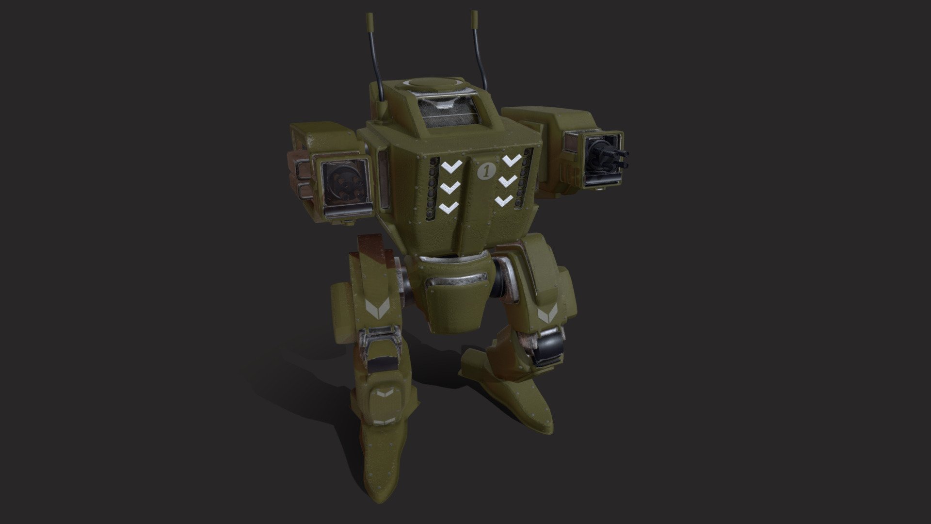 military mech - Download Free 3D model by leoxx300 [5a2f663] - Sketchfab