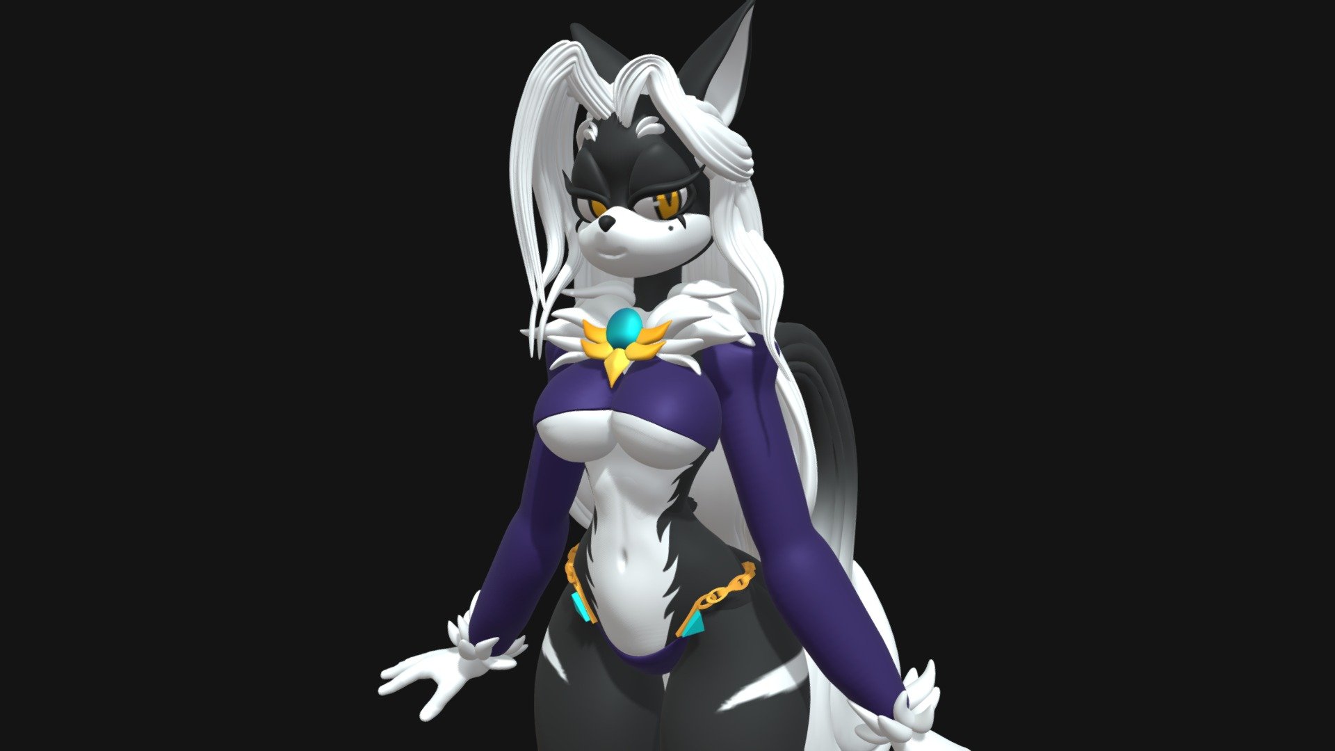 Lena The Jackal 3d Commission Sonic Oc Download Free 3d Model By Vinci Ninetvinci