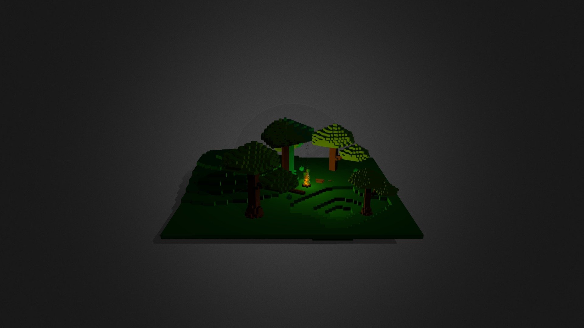 Pixel Fire - 3D model by André (@potatokingxii) [5a3248d] - Sketchfab