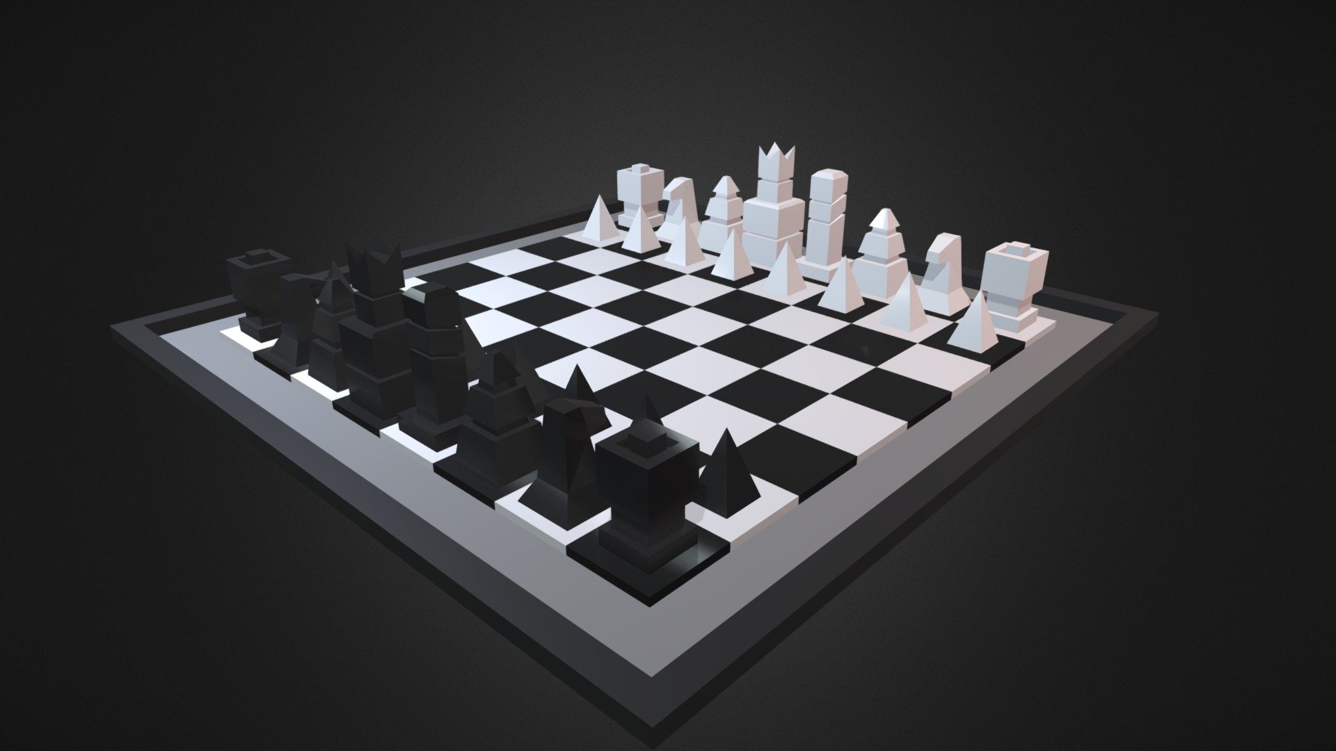 Simplistic Chess Set - Download Free 3D model by Bubble3D [5a329db ...