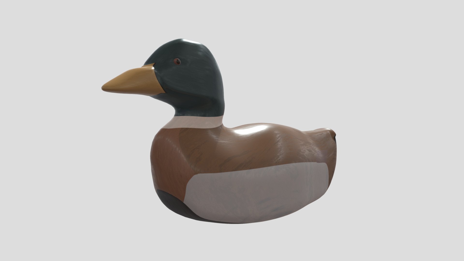 Wooden Duck - 3D model by geoff.blend (@geoffsincl) [5a3435a] - Sketchfab