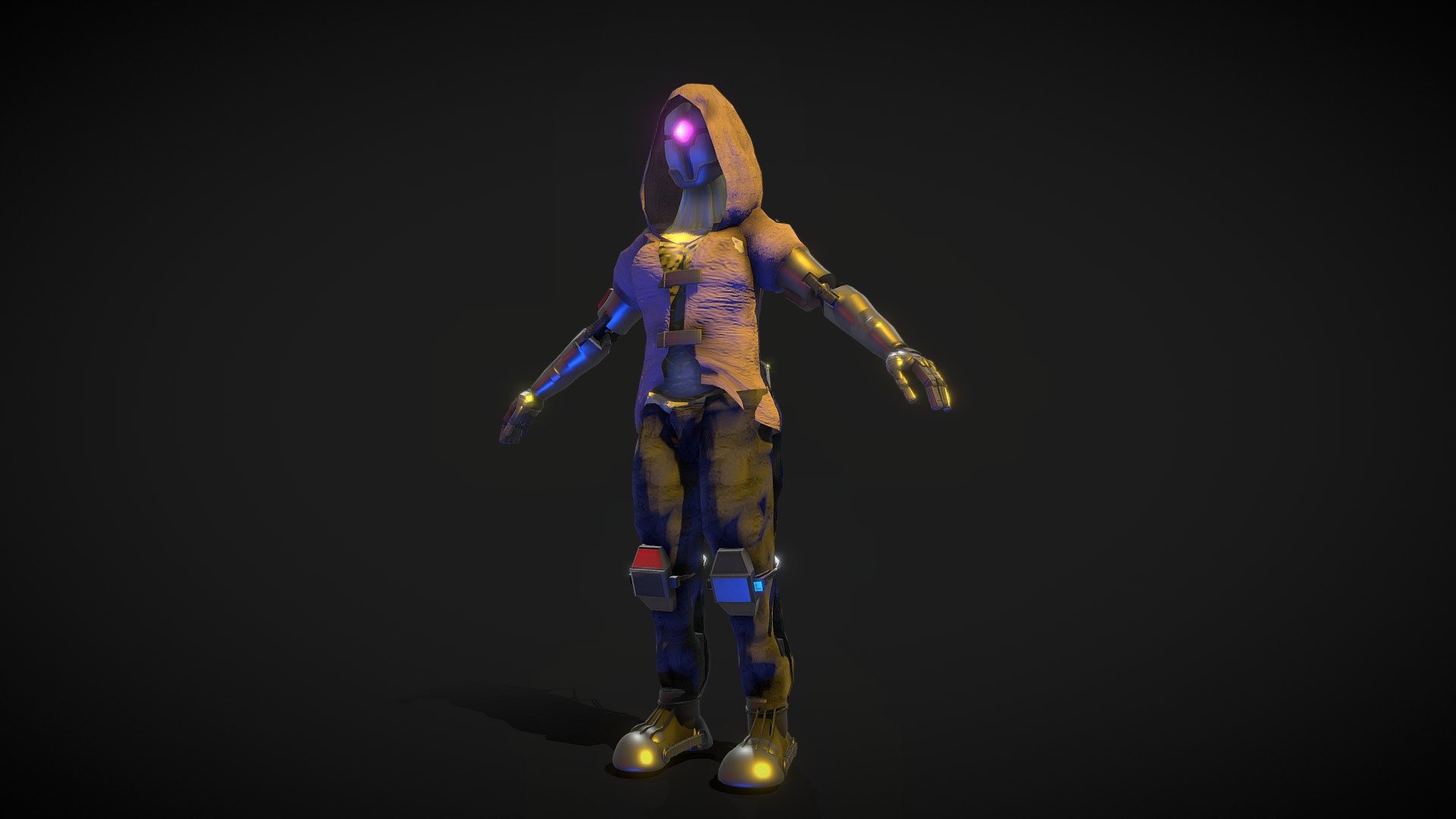 Cyberpunk Robot - Download Free 3D model by Coconut (@tomas.anglim.811 ...