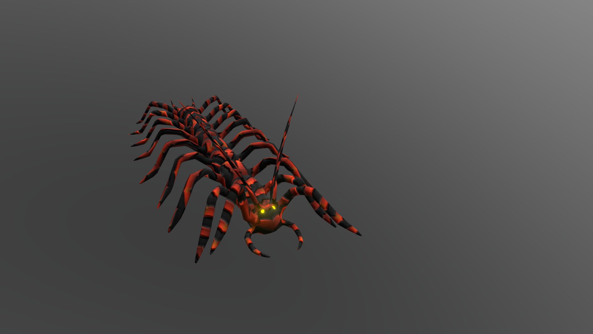 Centipede Attack - 3D model by JeffFleetwood [5a35a01] - Sketchfab