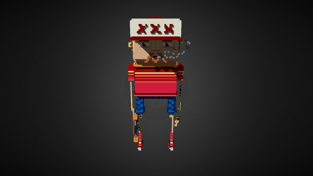 Dude - Low poly - 3D model by Rogerio Camolez (@rogeriocamolez ...