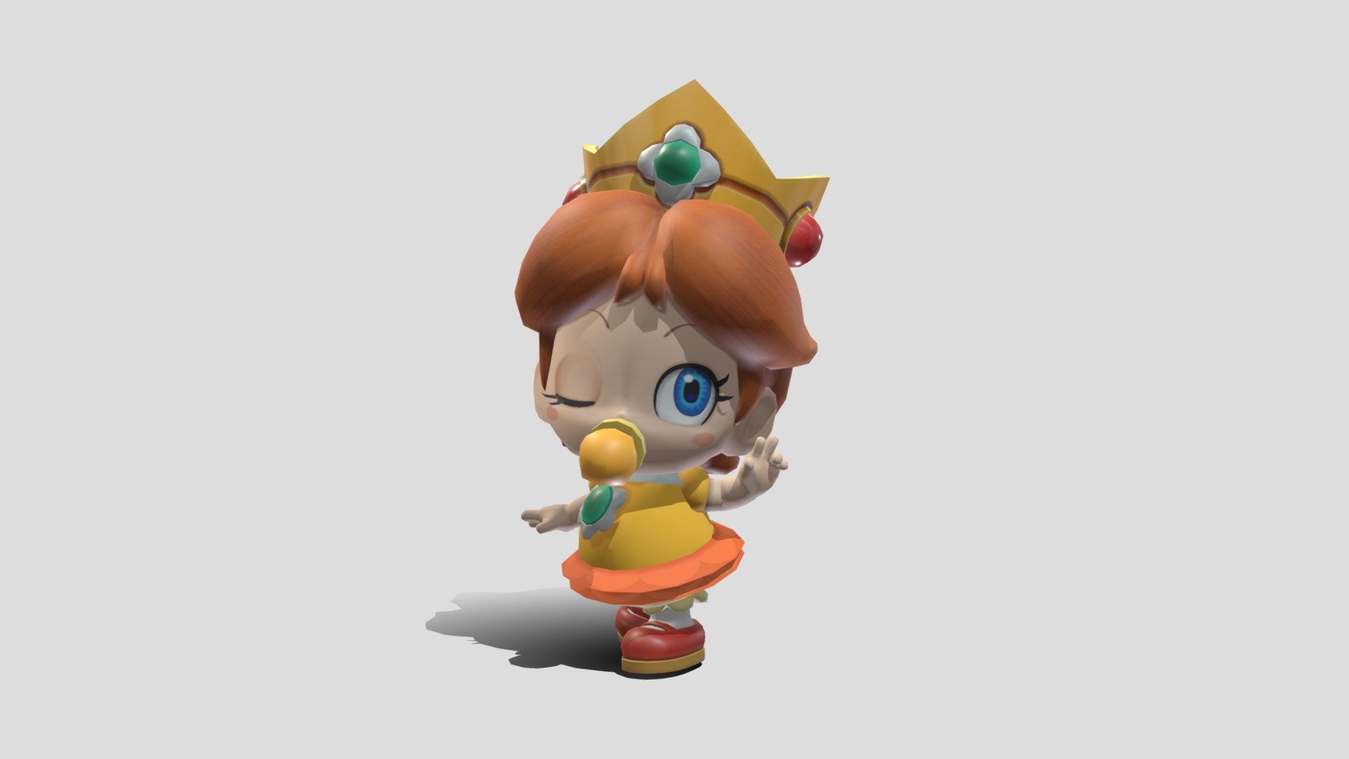 Baby Daisy Trophy (Smash 4) - 3D model by garfeld2 [5a39e83] - Sketchfab