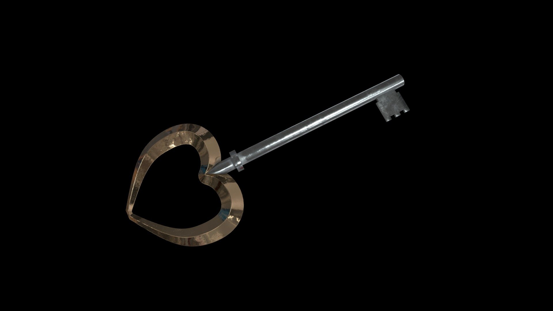 Heart Key Model Free - Download Free 3D model by AMMediaGames [5a3afab ...