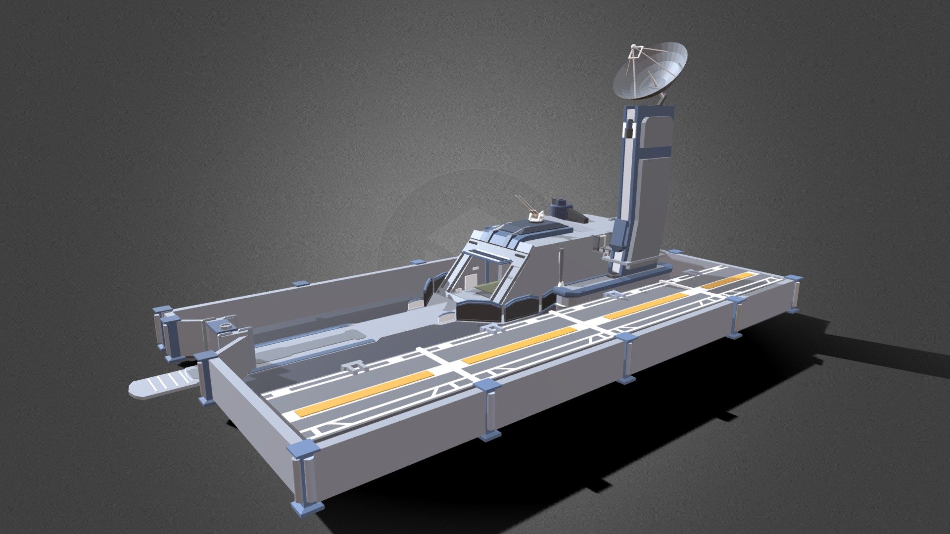 Sifi Gaming Ship Part - Download Free 3D model by 3DArtvividMotion ...