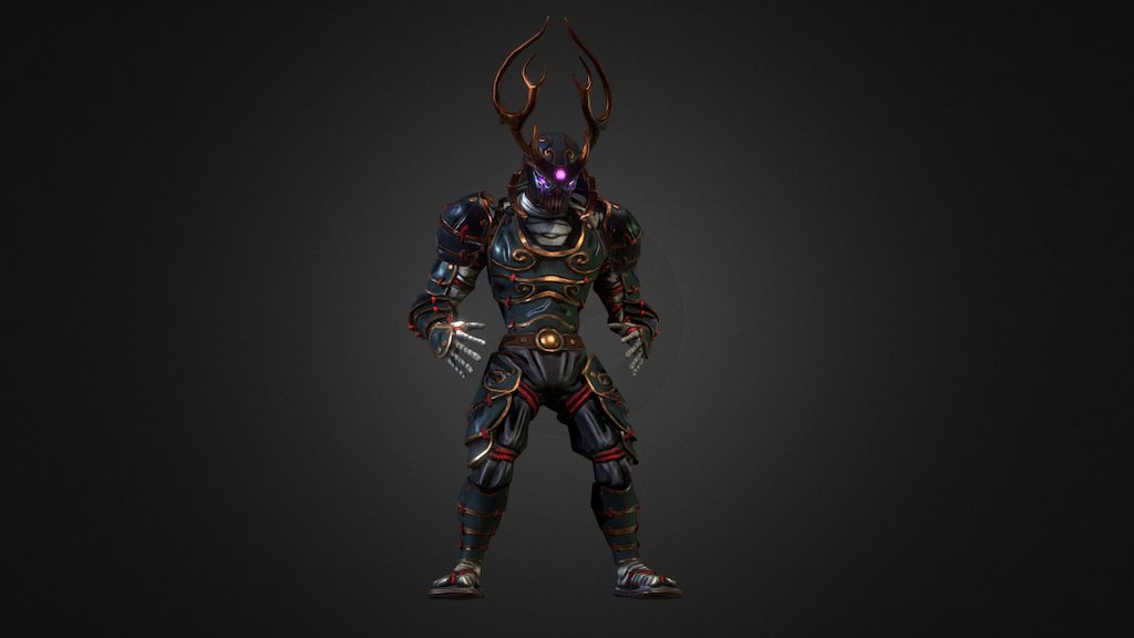 Musashi (Full-armor) - 3D model by Antoine Lambert (@lambertantoine ...