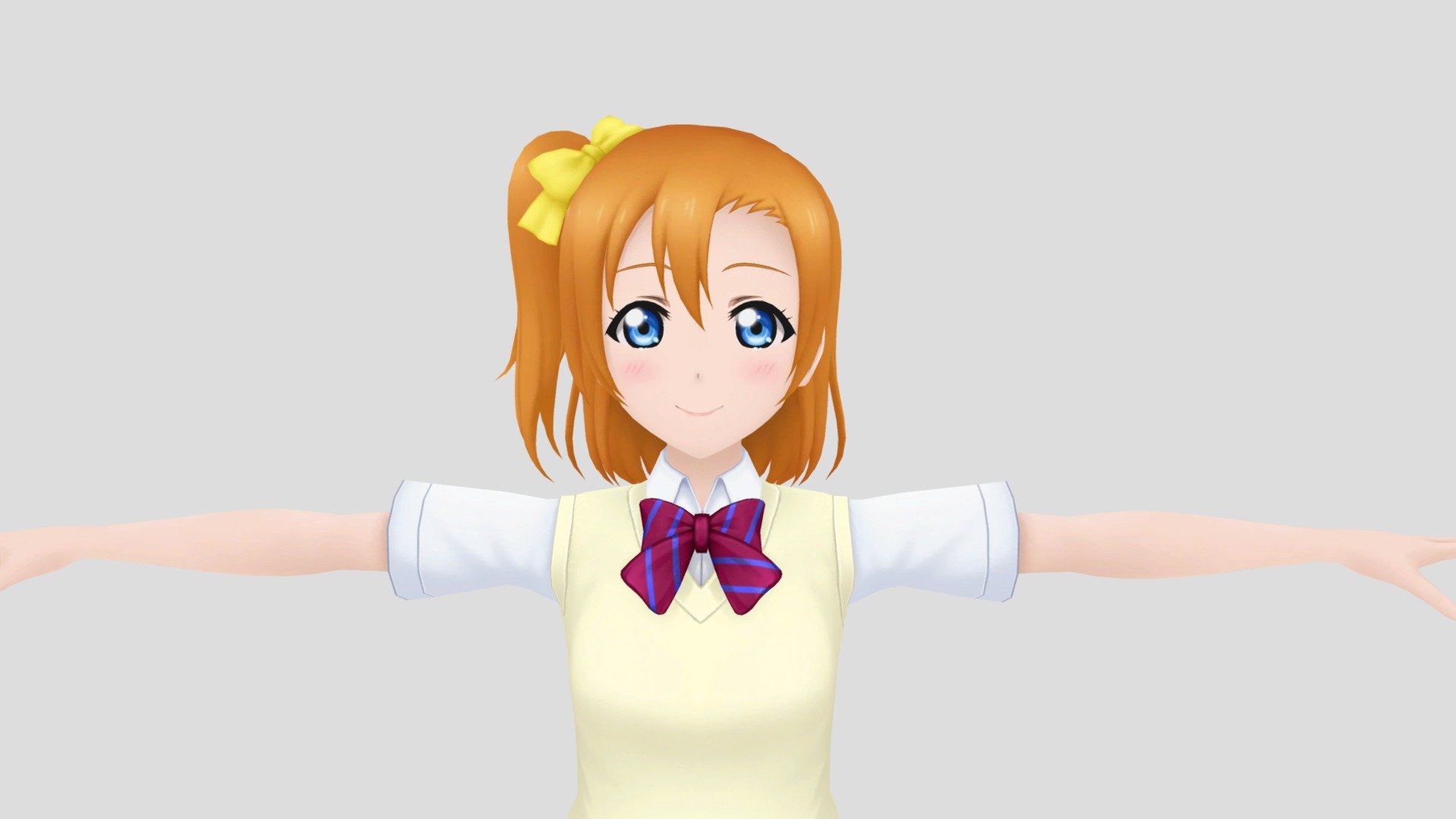 honoka summar - Download Free 3D model by luser2189 [5a3e2b1] - Sketchfab
