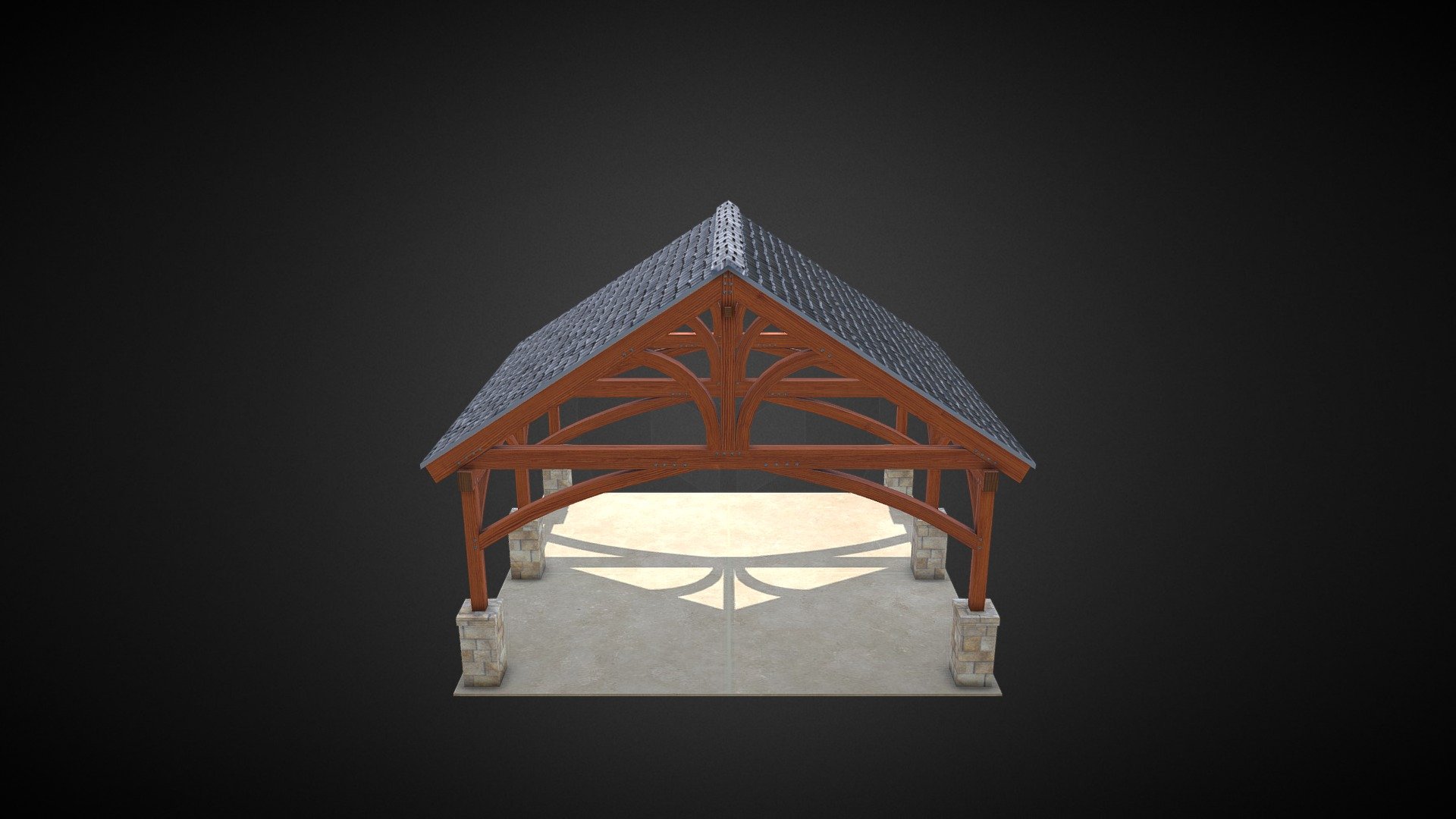 Park Pavillion - 3D model by union20 [5a3fadc] - Sketchfab