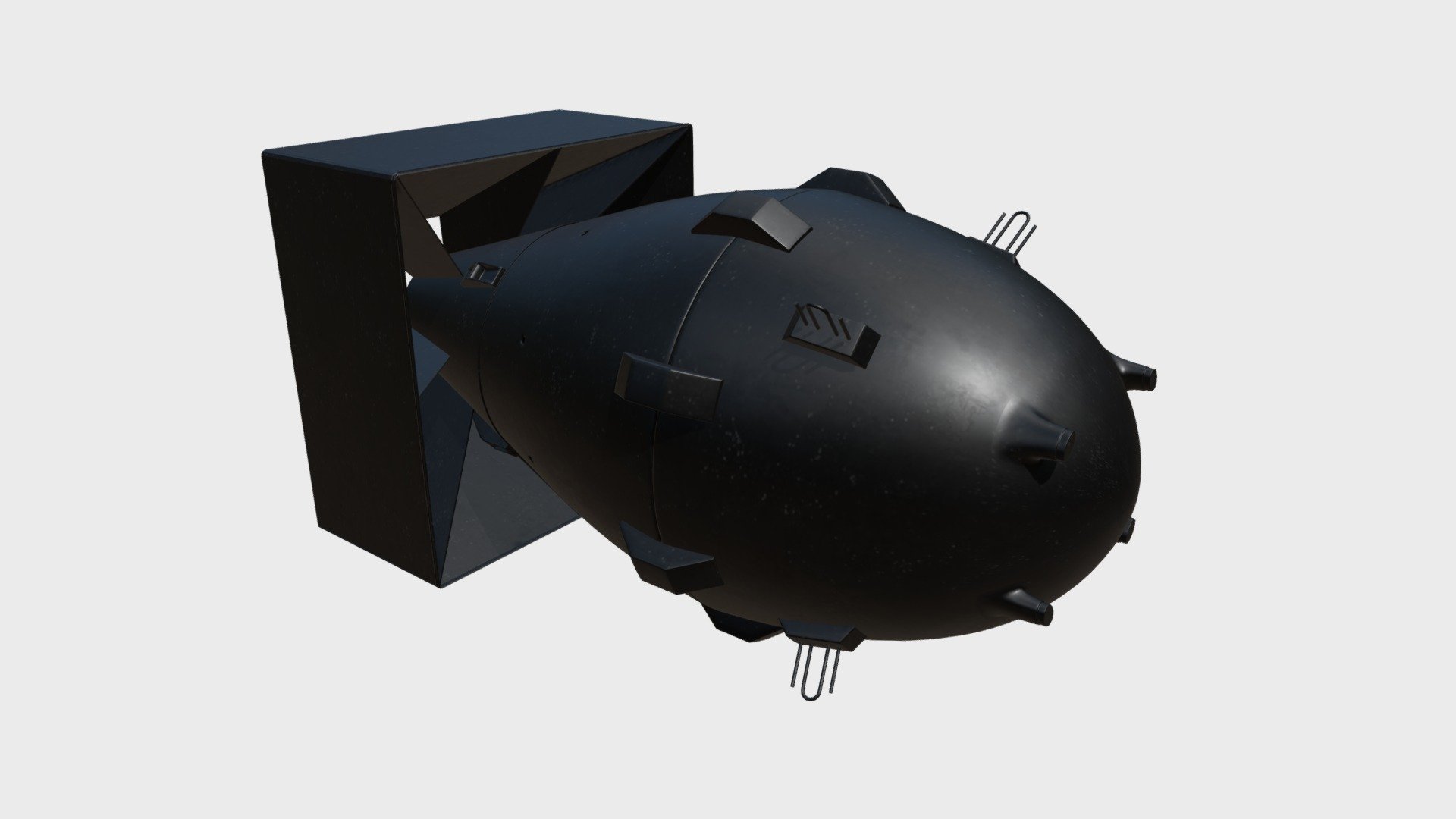Fat Man Nuclear Bomb Buy Royalty Free 3D Model By FrancescoMilanese
